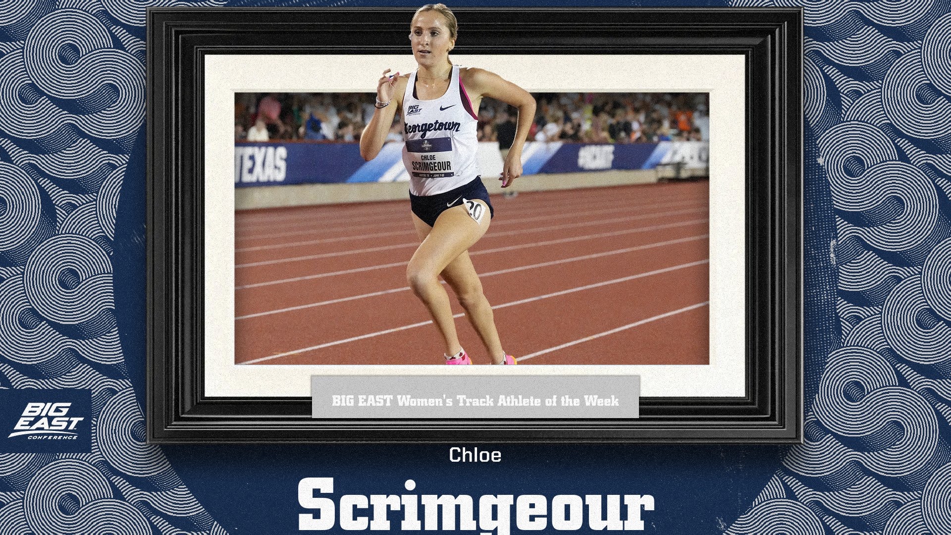 Chloe Scrimgeour Named Women’s Track Athlete of the Week - Georgetown ...