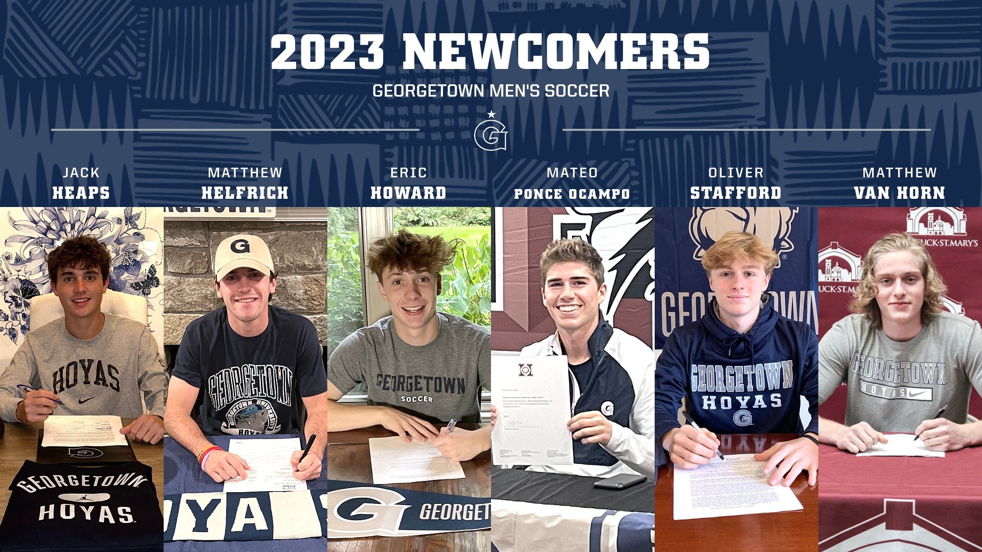 Men’s Soccer Welcomes Six to the Hilltop for 2023 - Georgetown ...