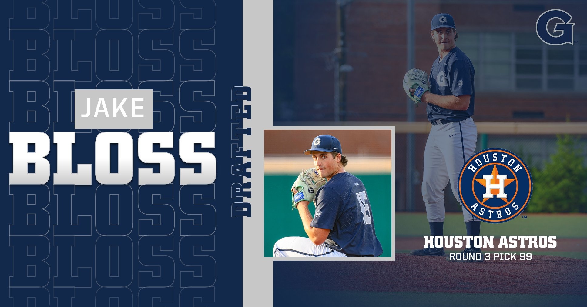 Georgetown’s Jake Bloss Selected by The Houston Astros in Third Round ...