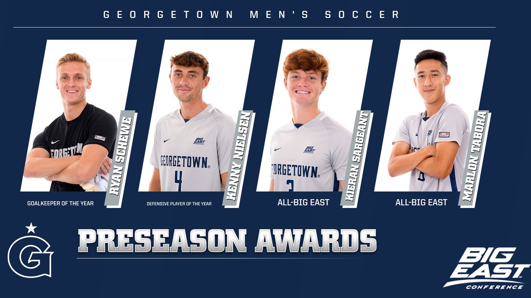 Nielsen and Schewe Honored as Four Hoyas Earn Preseason All-BIG EAST ...