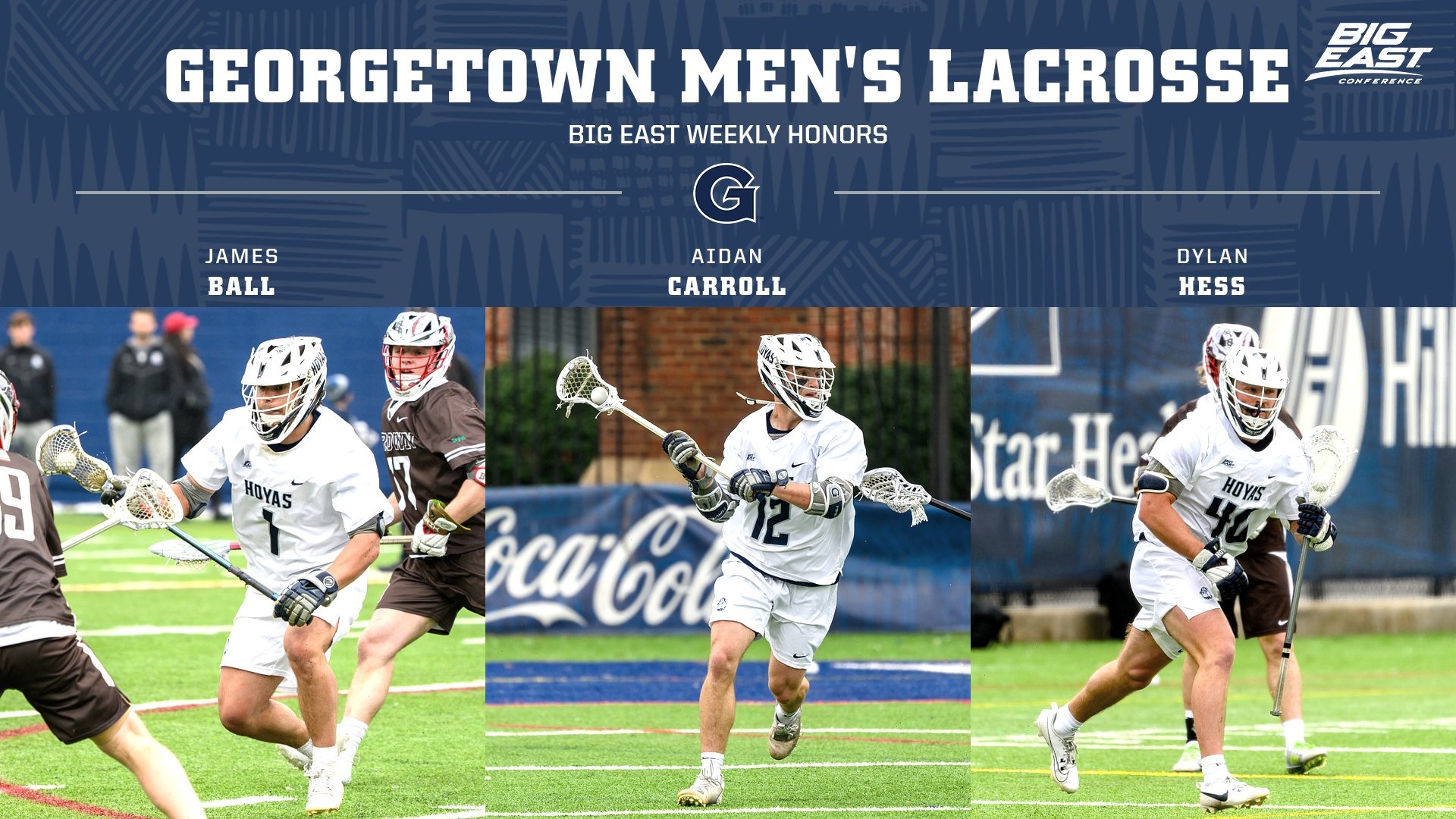 Trio of Hoyas Earn BIG EAST Weekly Accolades - Georgetown University ...