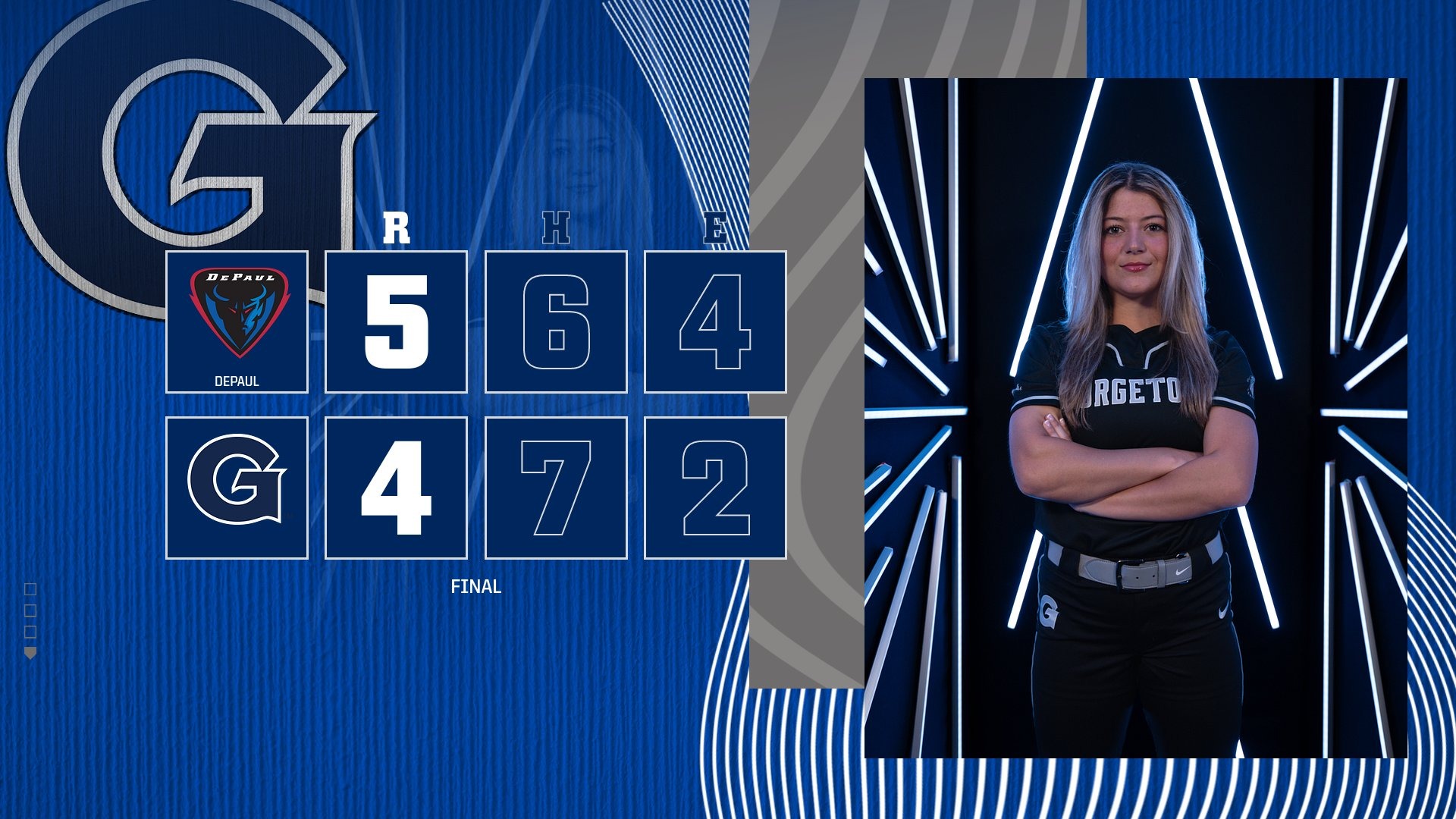 Georgetown Falls in Both Games of the Doubleheader Against DePaul ...