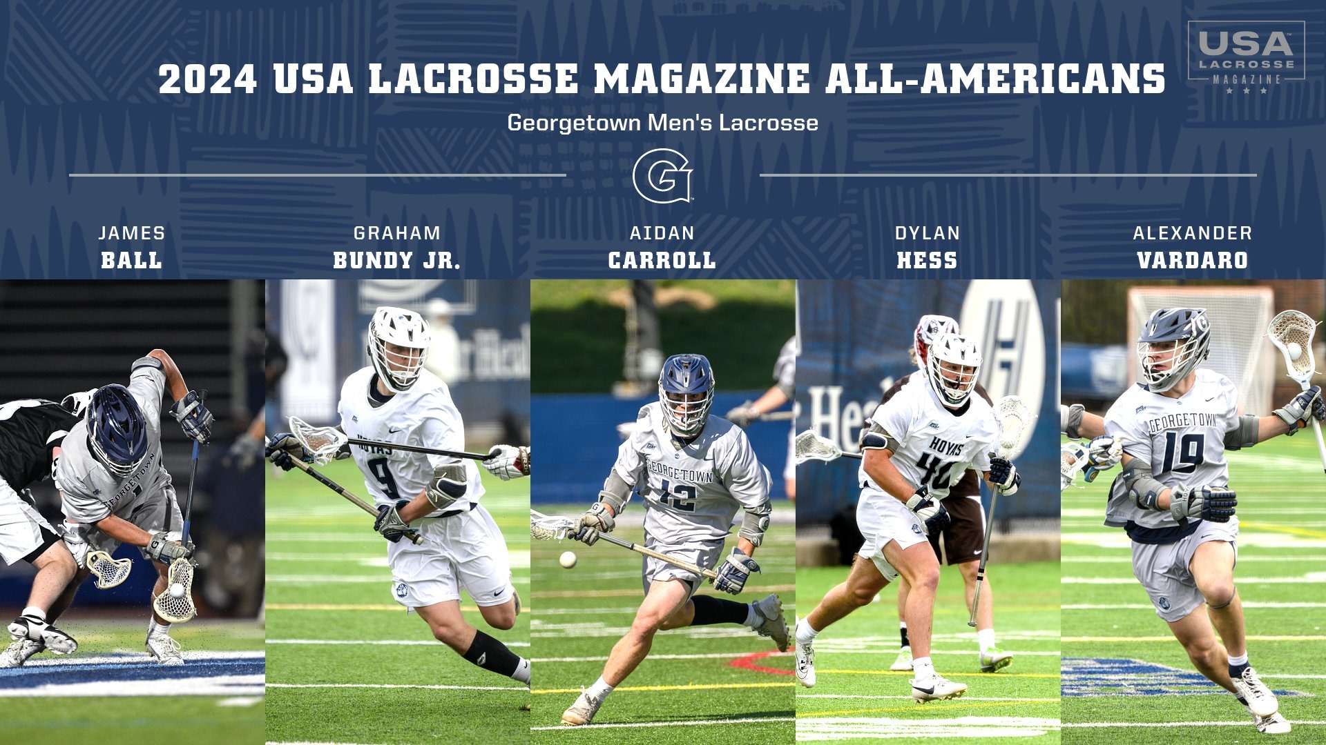 Five Hoyas Named USA Lacrosse Magazine All-Americans - Georgetown ...