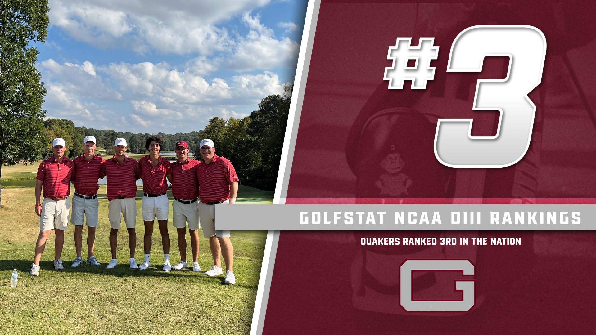 Men's Golf Ranked 3rd - Guilford College
