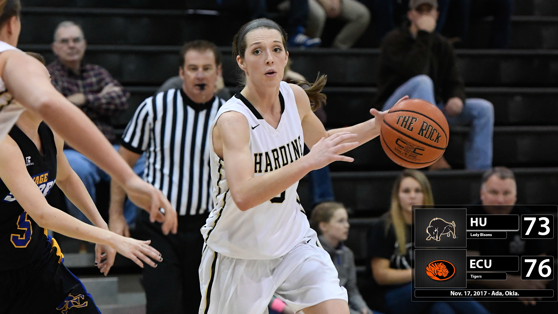 Lady Bison Basketball Falls at East Central - Harding University Athletics