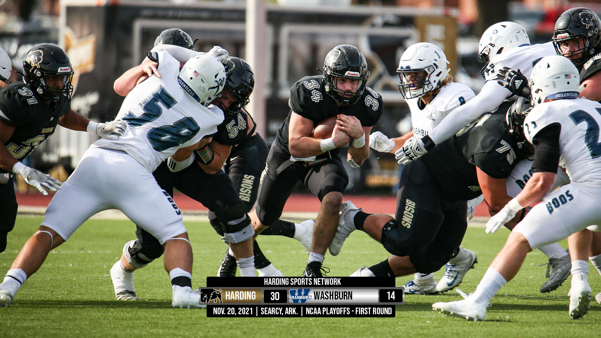 #7 Harding Rolls Into Playoffs' Second Round with Victory over Washburn ...