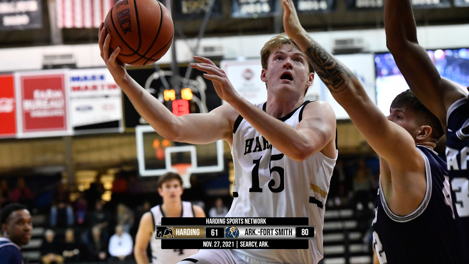 Smithson Posts Third Double-Double, Bisons Fall to UAFS 80-61 - Harding ...