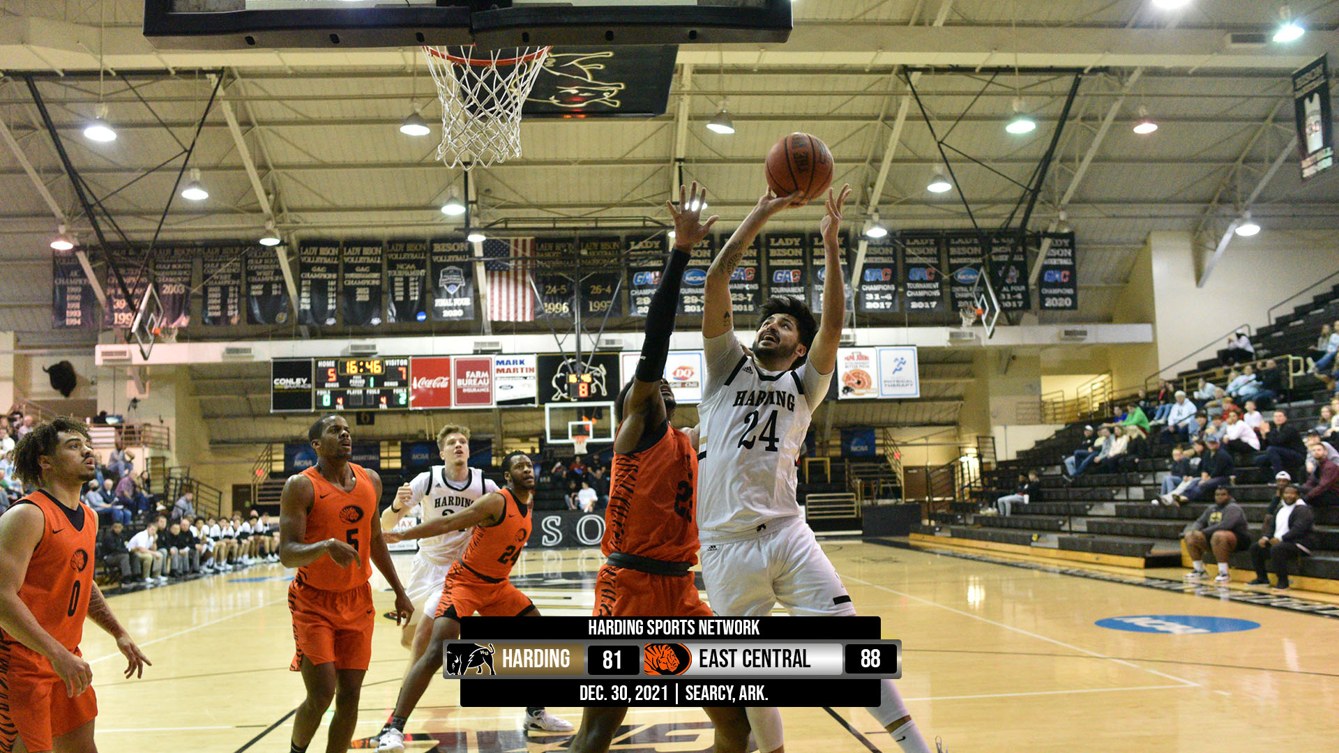 East Central Holds Off Harding Comeback, Bisons Fall 88-81 - Harding ...
