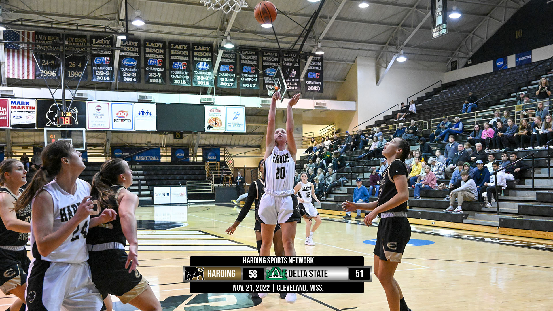 Harding Holds off Delta State on the Road - Harding University Athletics