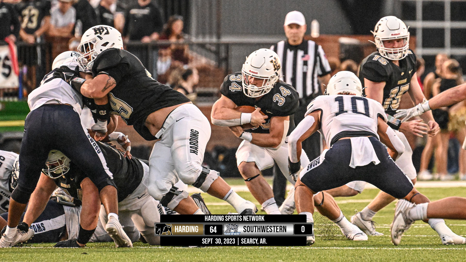 No. 10 Harding Remains Unbeaten with Commanding 64-0 Victory - Harding ...
