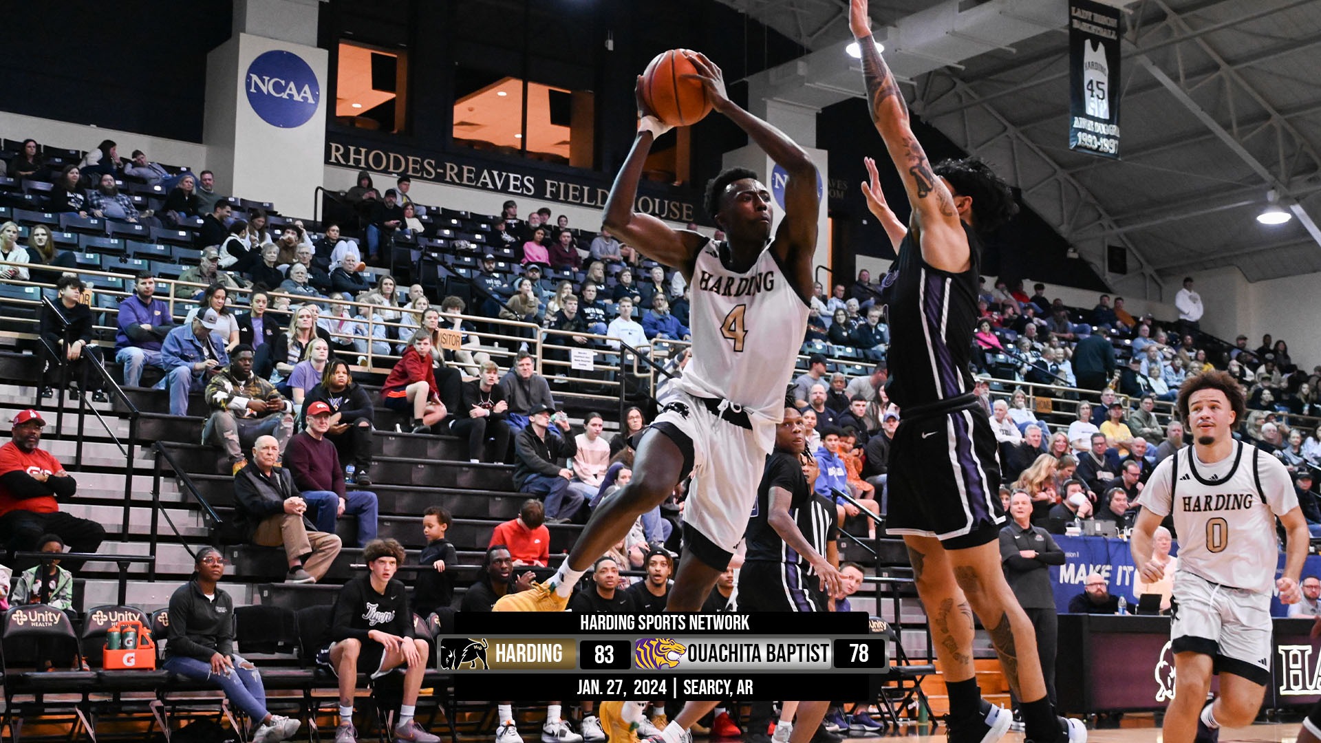 Rowdy Rhodes Propels Harding Past OBU; Bisons Win Third Straight at ...