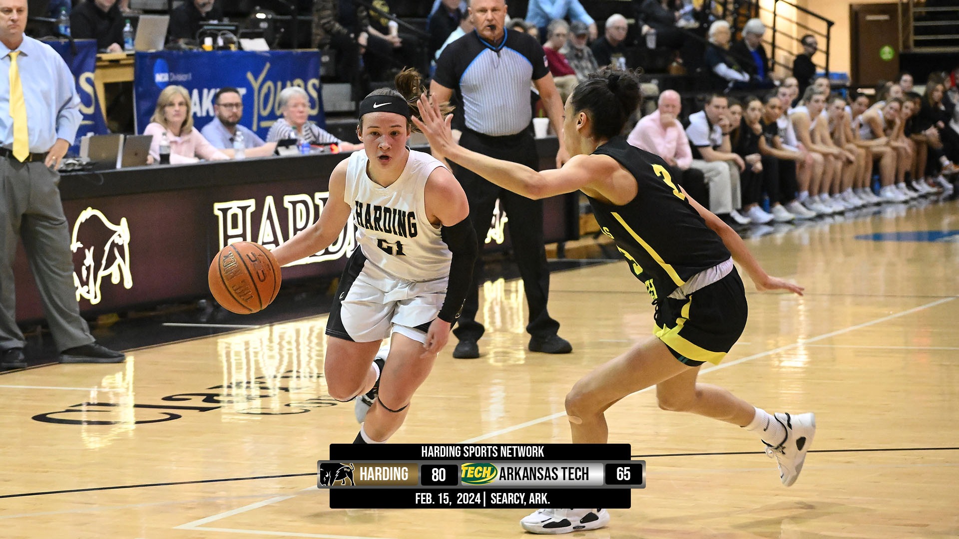 Harding Extends Home Streak to 25, Beats Tech 80-65 - Harding ...