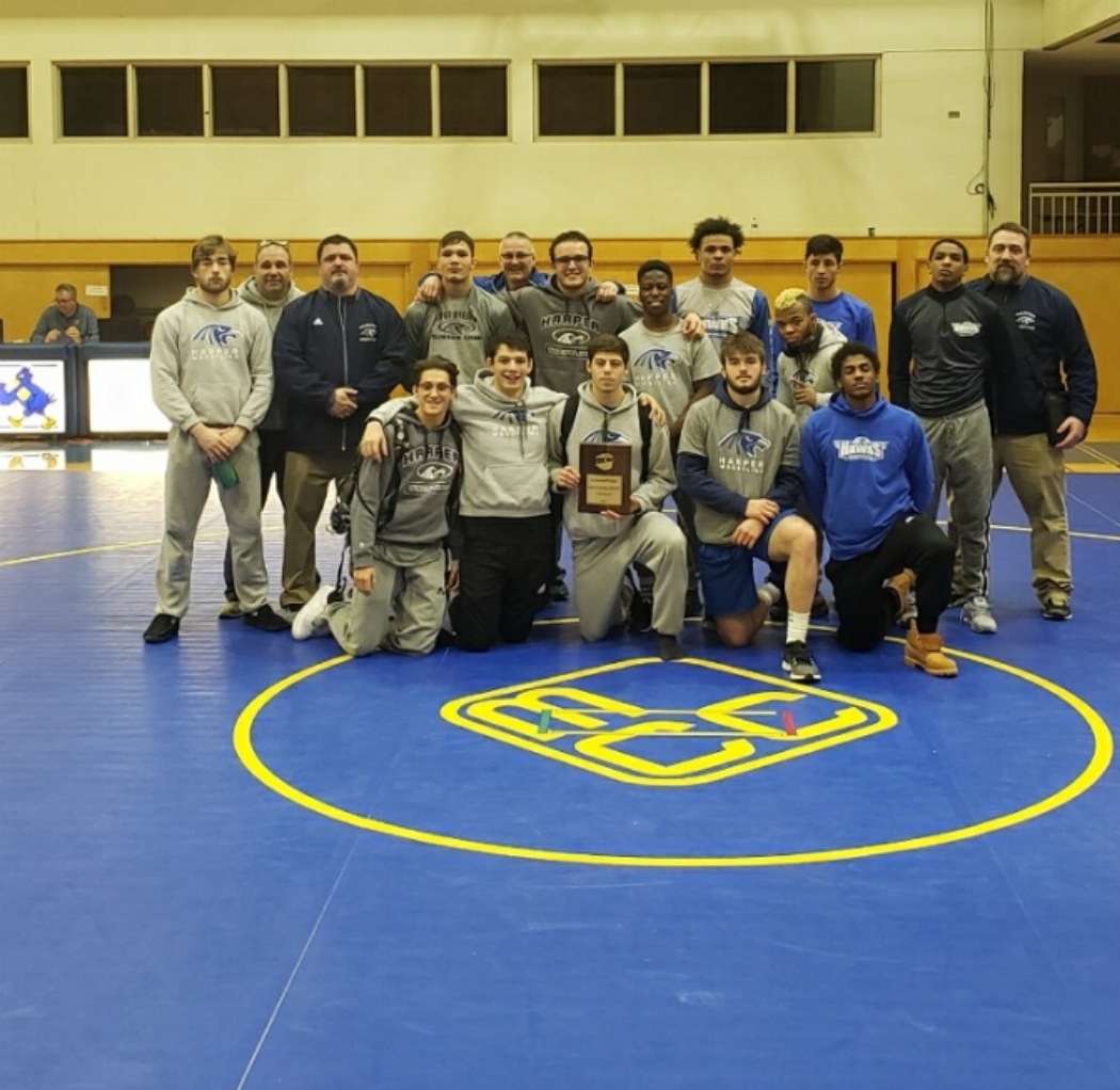 Hawks Win North Central District Tournament - Harper College Athletics
