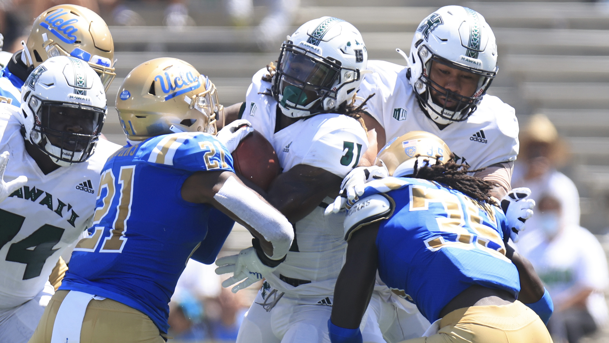 Bruins Defeat Rainbow Warriors in 2021 Opener - University of Hawai'i ...