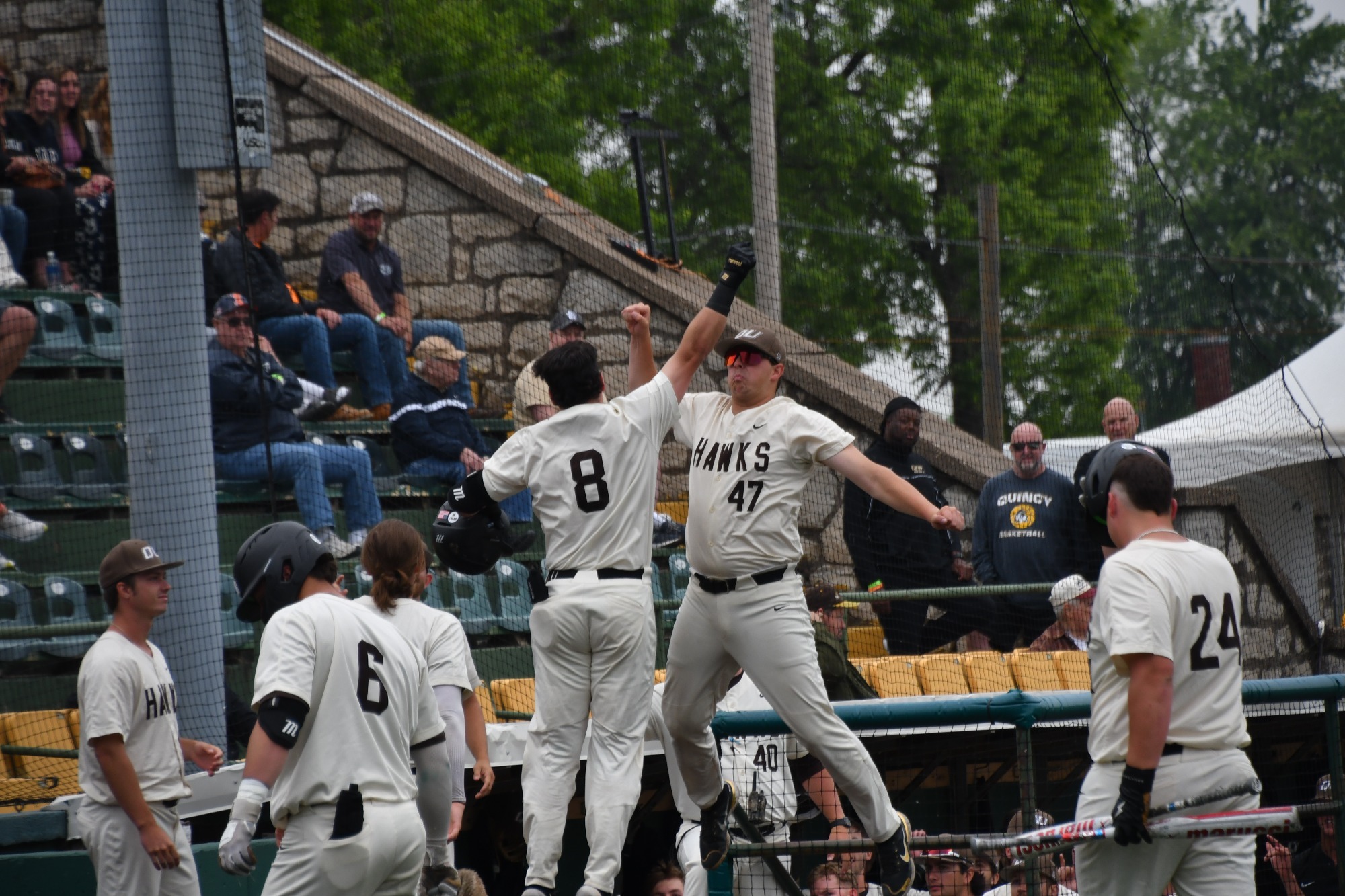 Hawks Bust More Records, Beat Timberwolves 6-3 - Quincy University ...