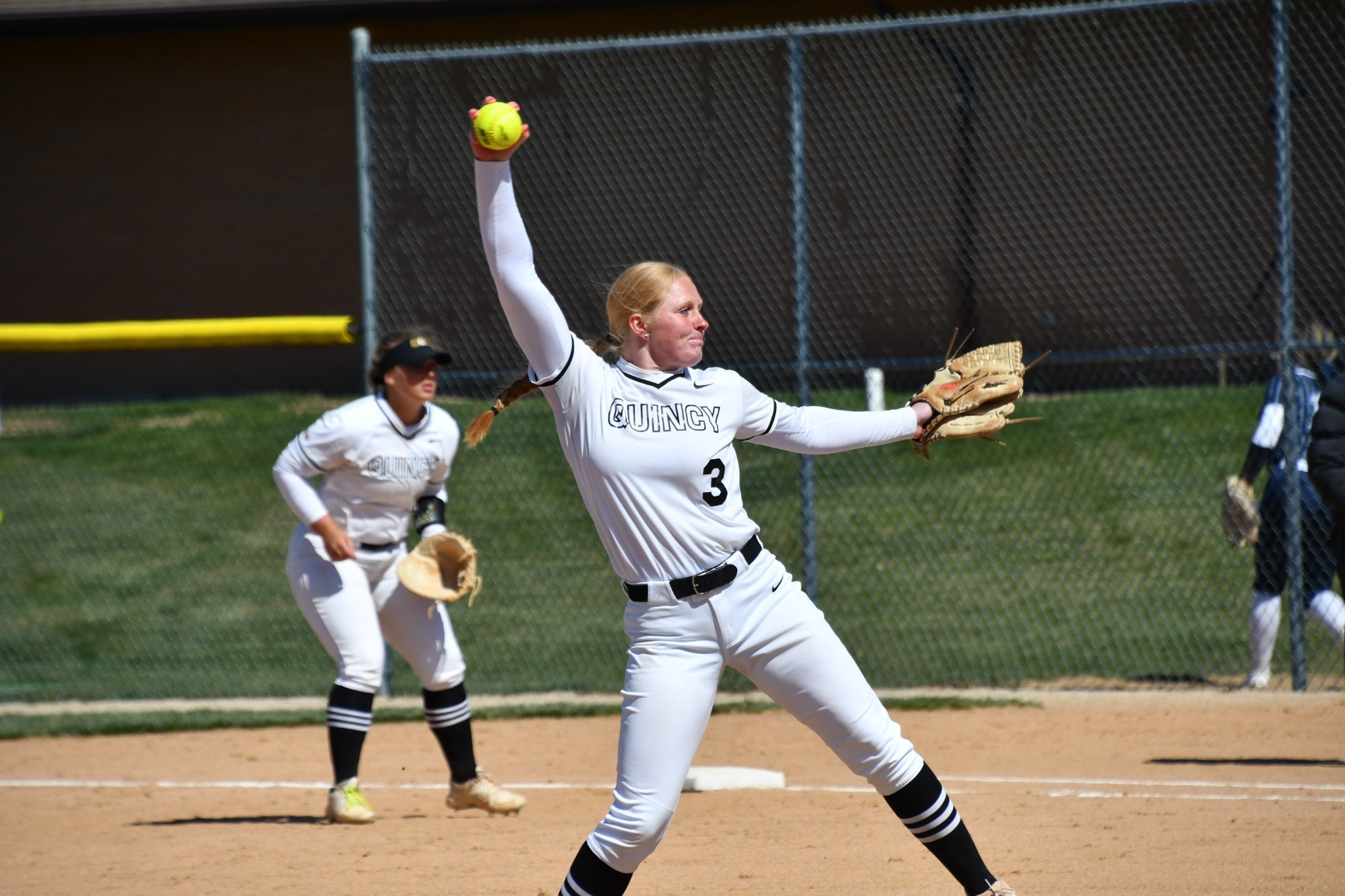 Hultz Shoves, Hawks Split with Cougars - Quincy University Athletics