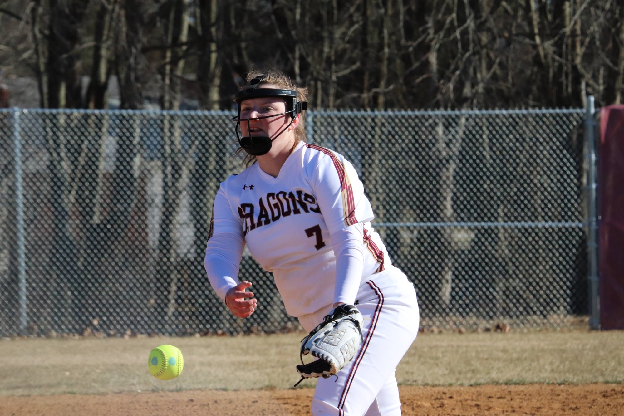 Softball Splits Doubleheader, Earns First Win in Program History ...