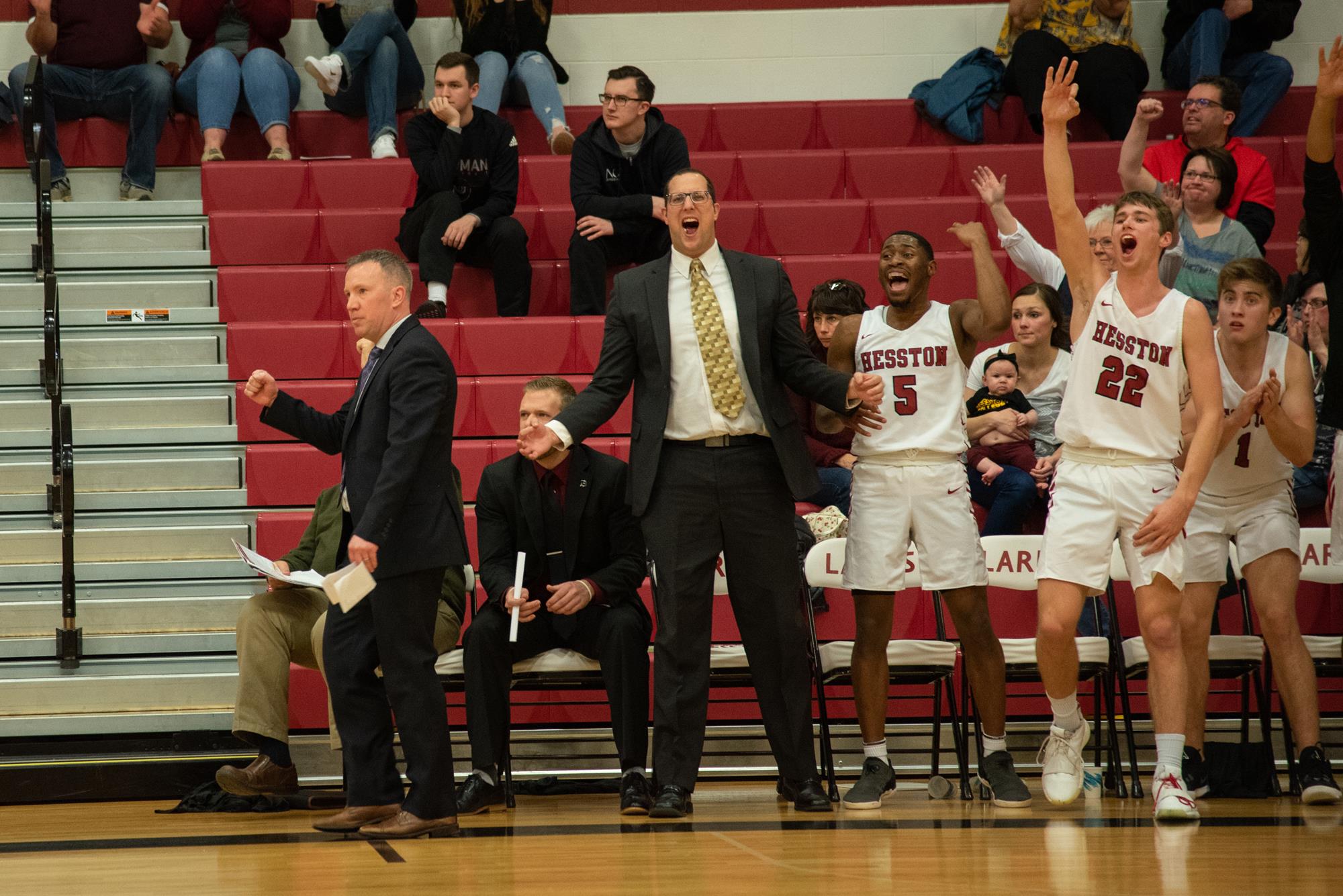 Baker Has Big Night But Larks Fall in Season Finale - Hesston College