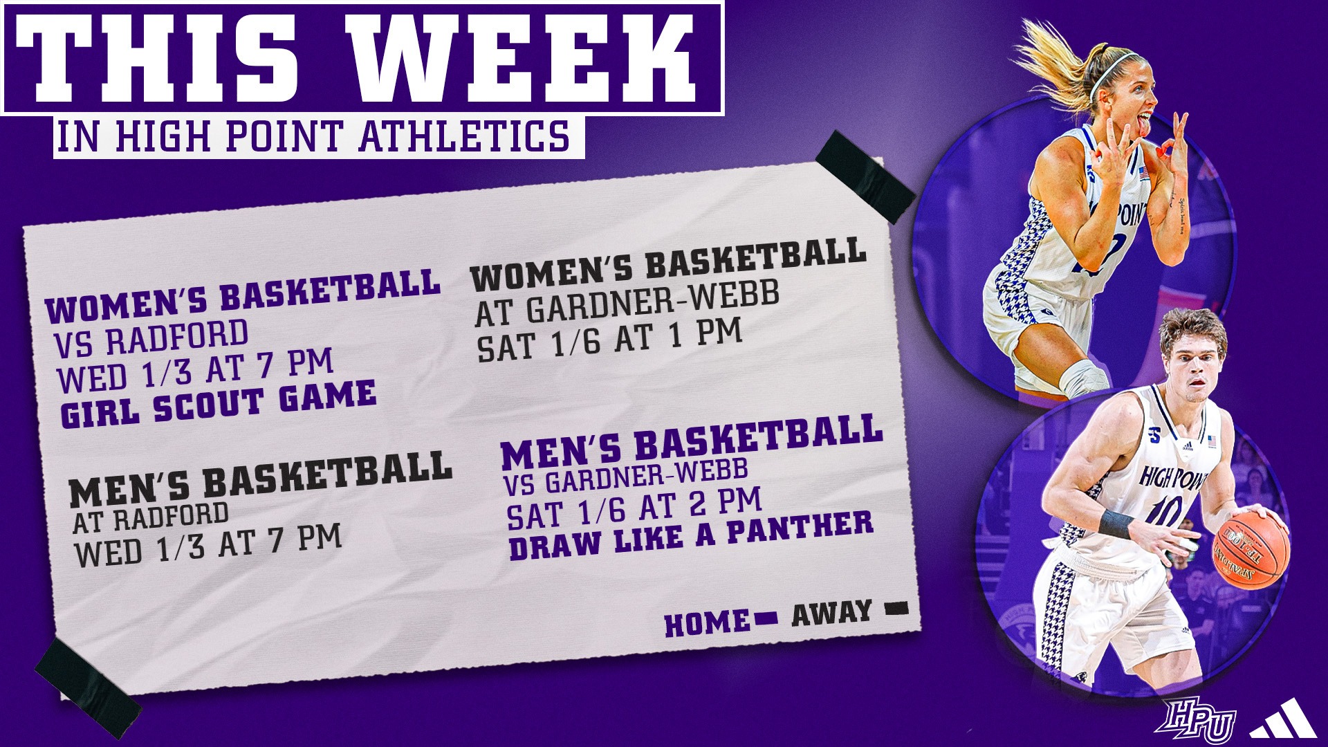 This Week in HPU Athletics (1/1-7) - High Point University Athletics