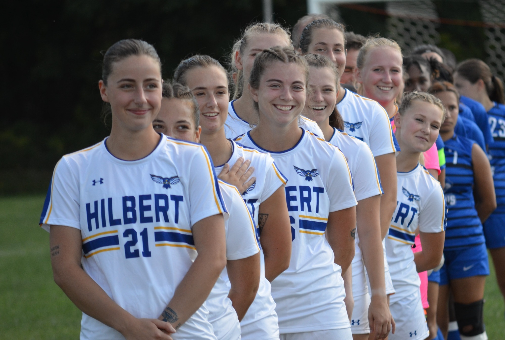 Nine Different Hawks Score in Win Over Wells - Hilbert College Athletics