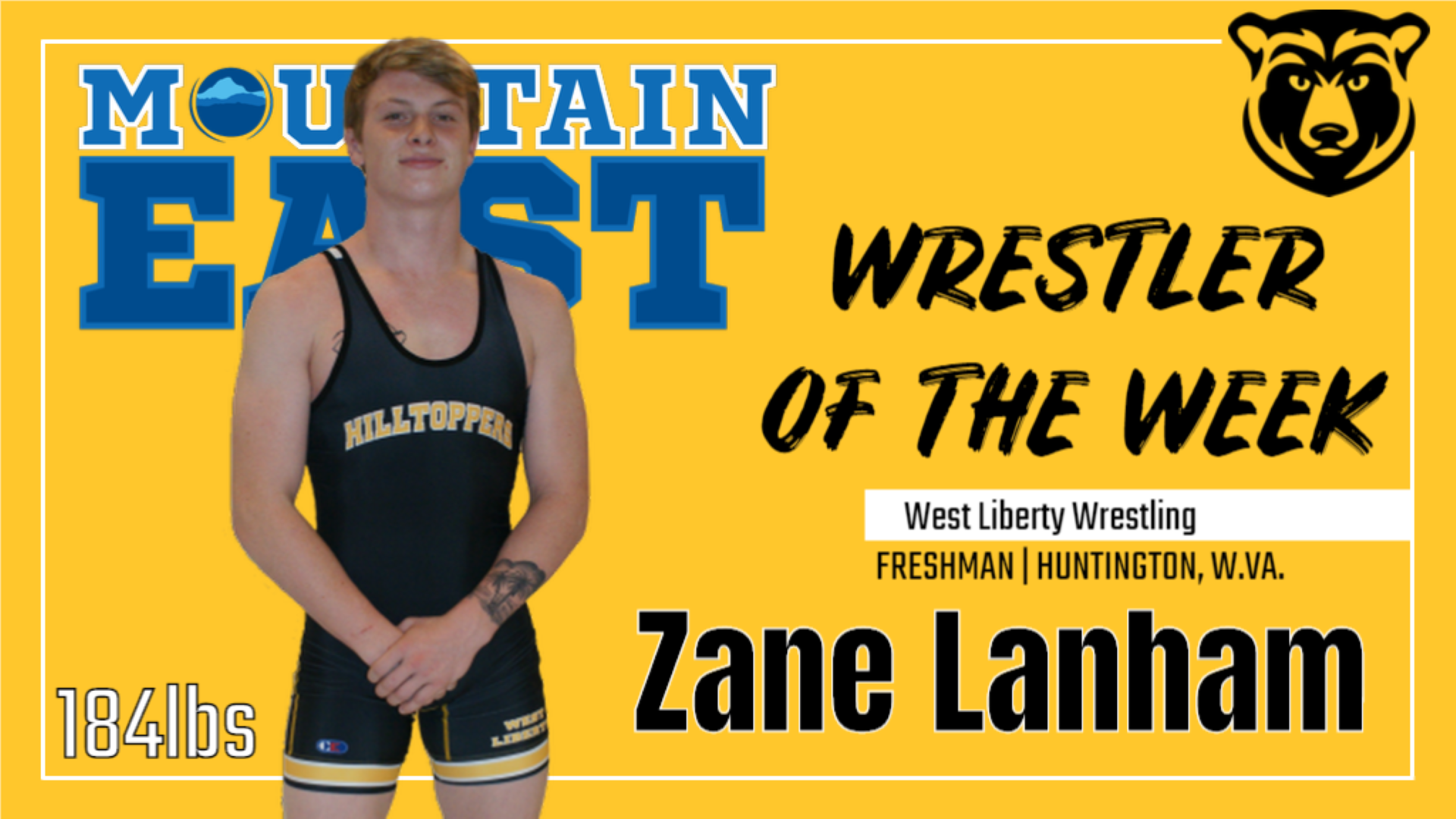 Wrestler of the Week Honors for WLU's Lanham - West Liberty University ...