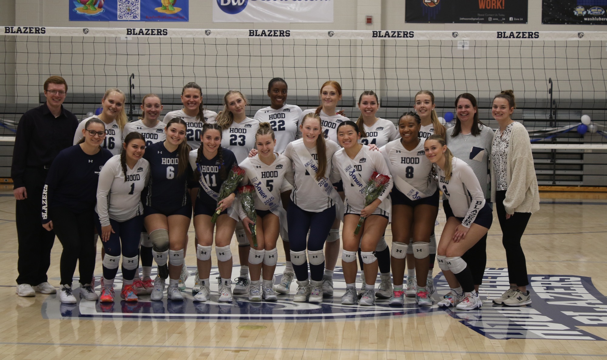 Women’s volleyball come back to stampede Golden Wolves - Hood College