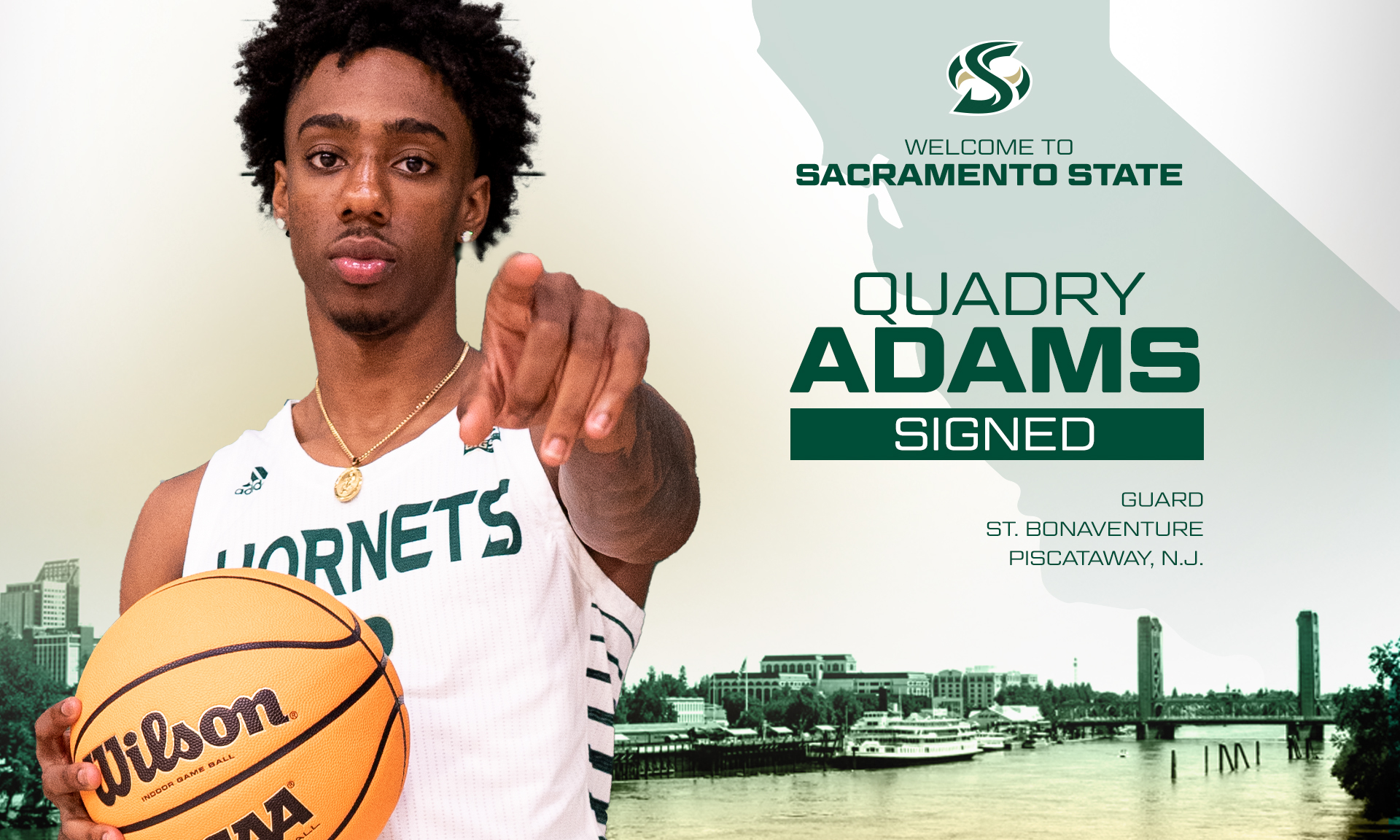 MEN’S BASKETBALL LANDS ST. BONAVENTURE COMBO GUARD QUADRY ADAMS ...