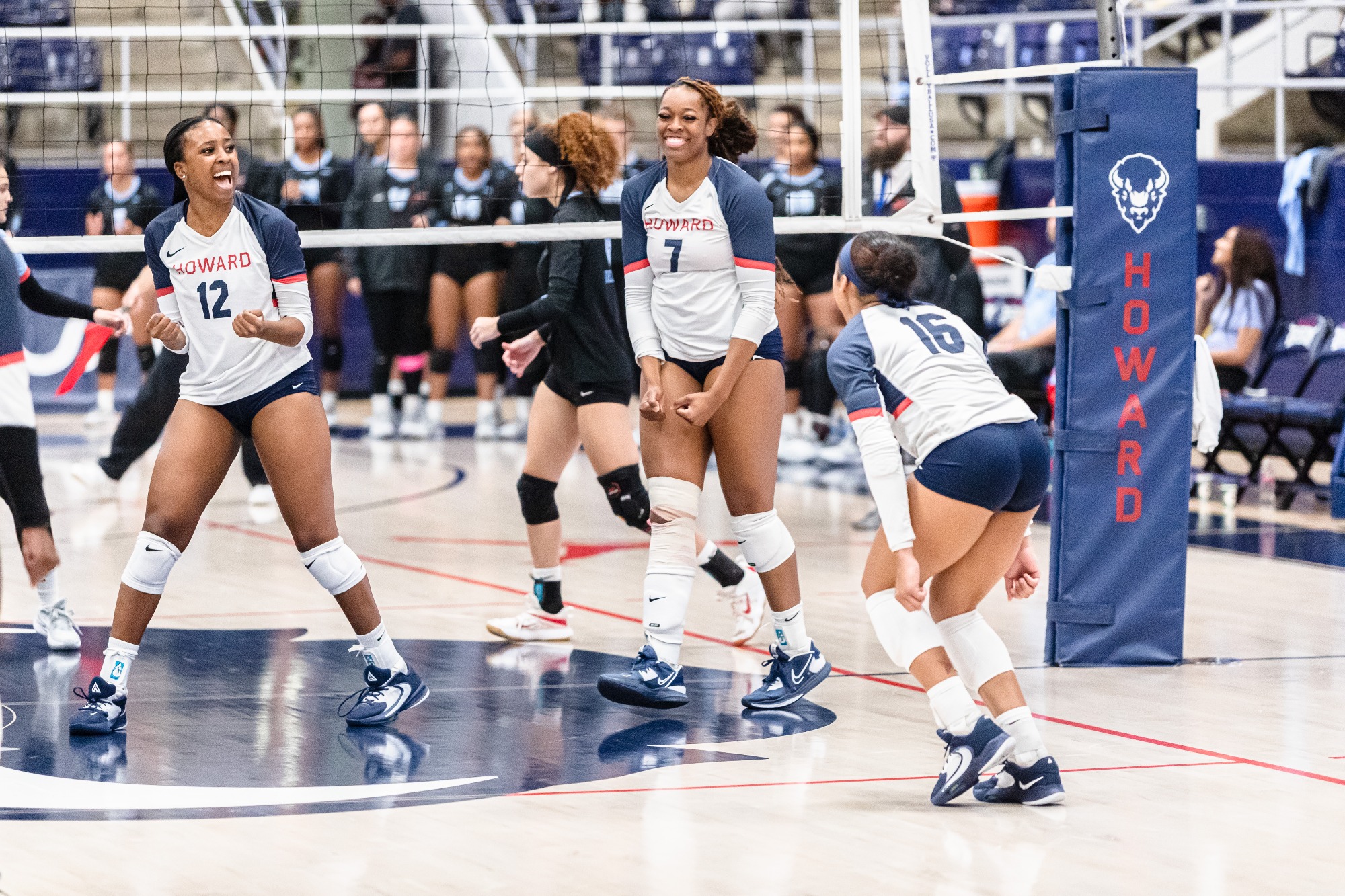 Bison Best Eagles in Five Set Thriller - Howard University Athletics