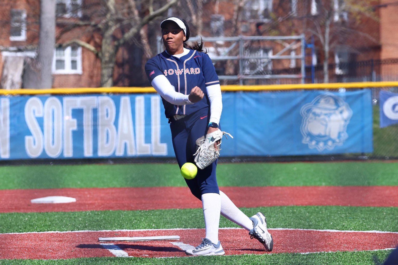 Softball Secures Sweep with a 7-0 Shutout - Howard University Athletics