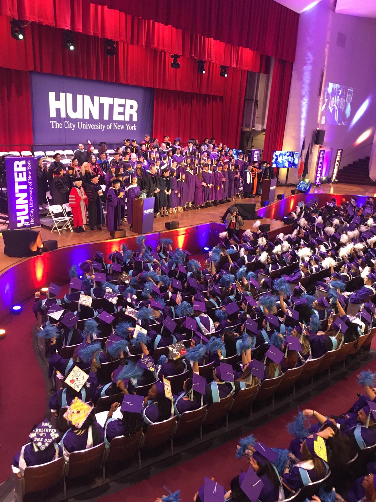 Six Graduate in Winter Commencement Ceremony - Hunter College Athletics