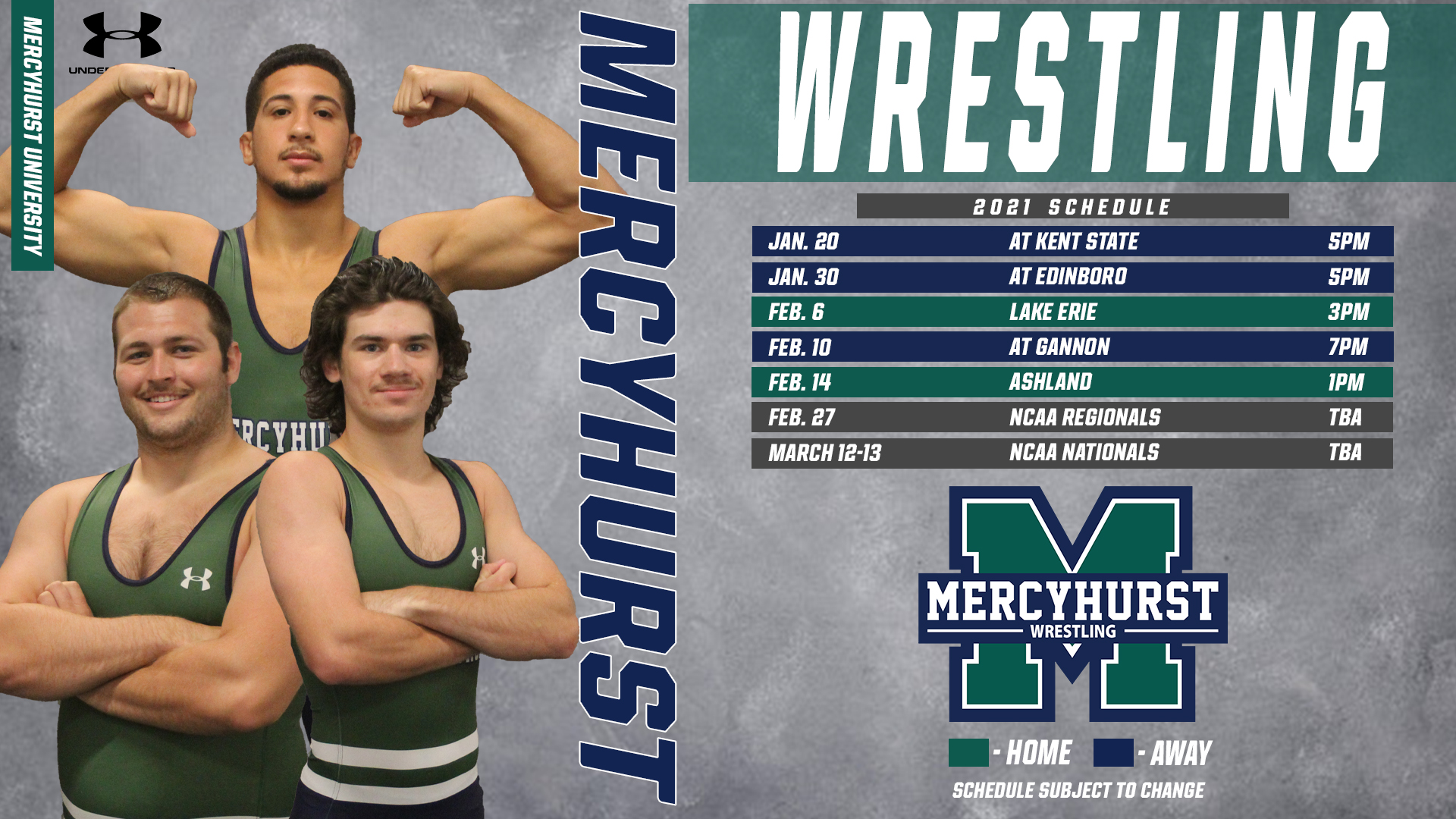 Wrestling Announces Remainder of 2021 Schedule - Mercyhurst University ...