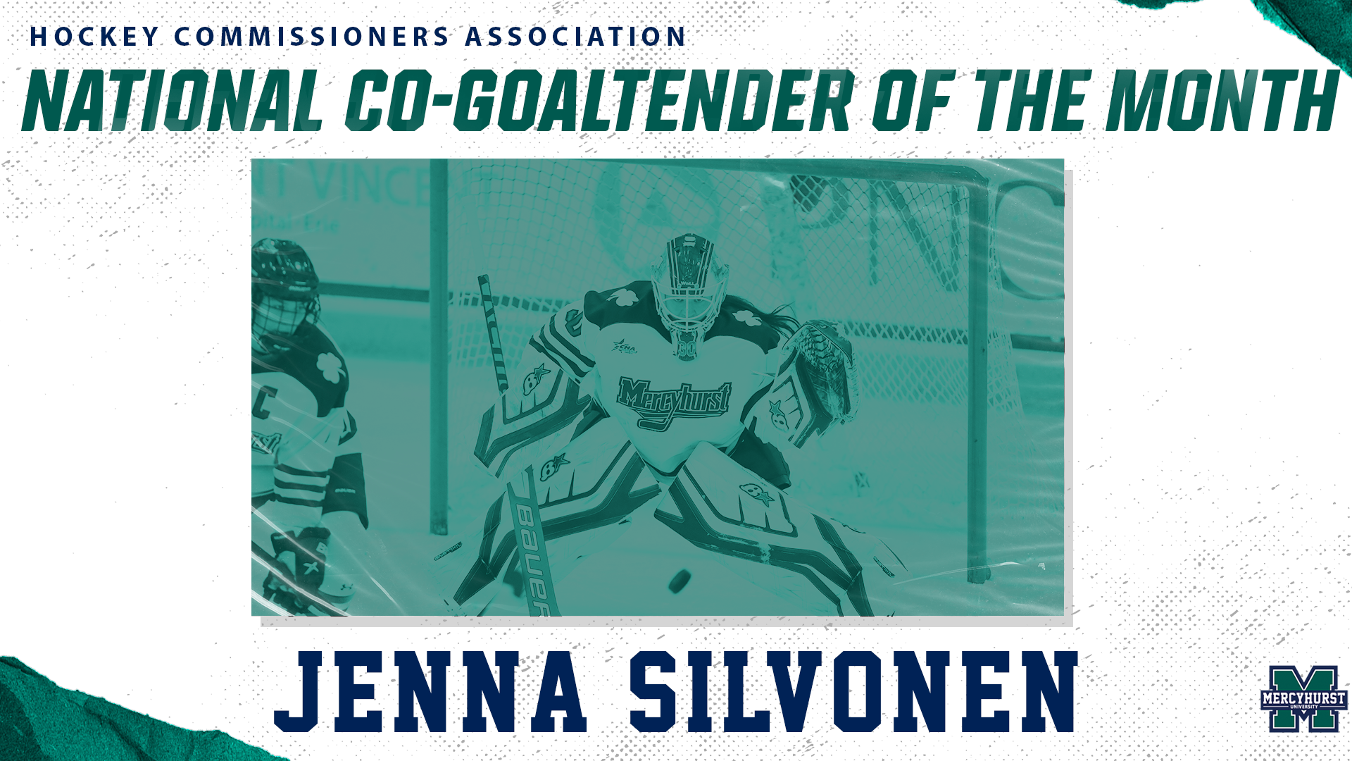 Silvonen Honored as the HCA National Co-Goaltender of the Month ...