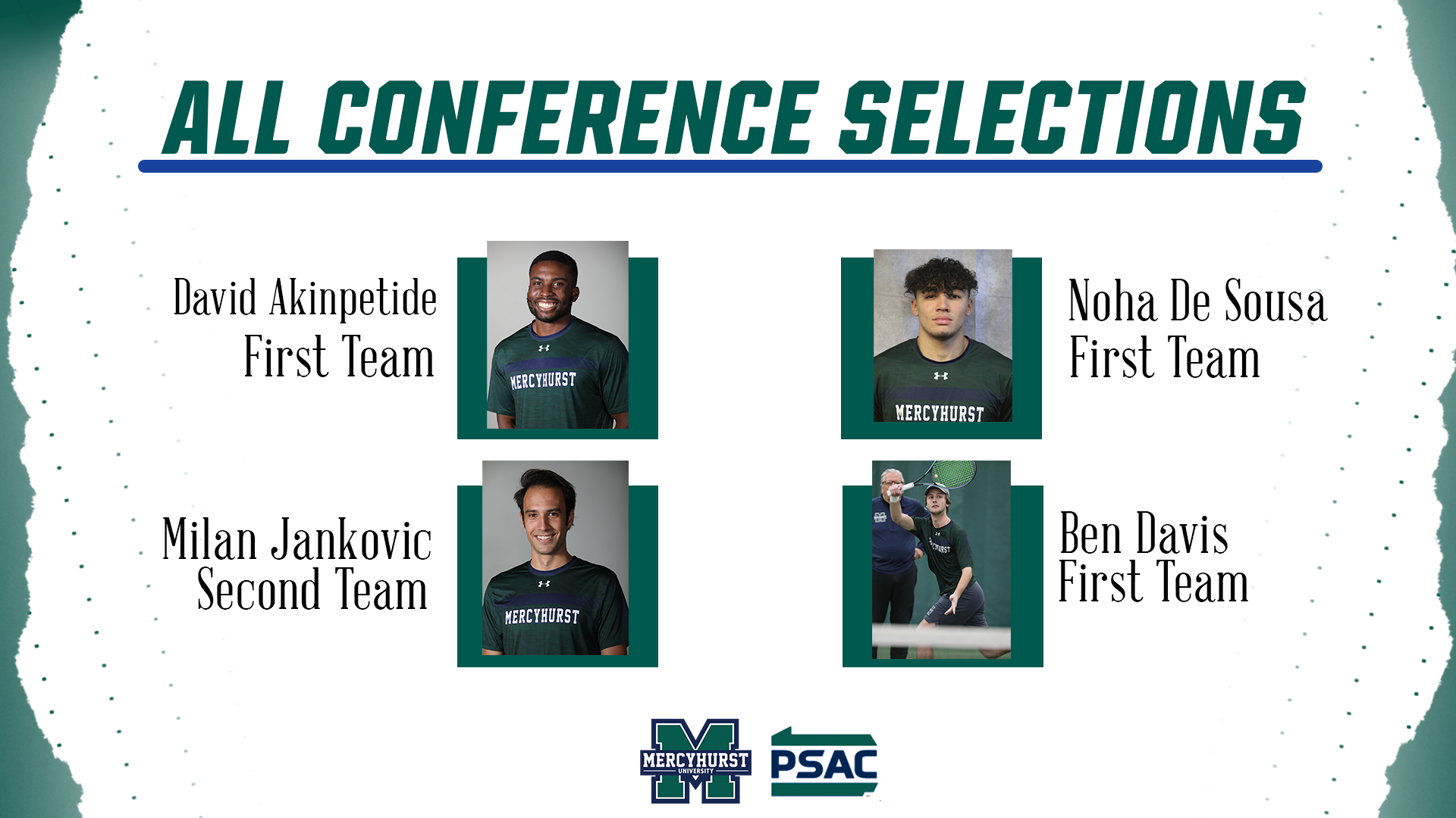 Men's Tennis Earns Multiple All Conference Honors - Mercyhurst ...