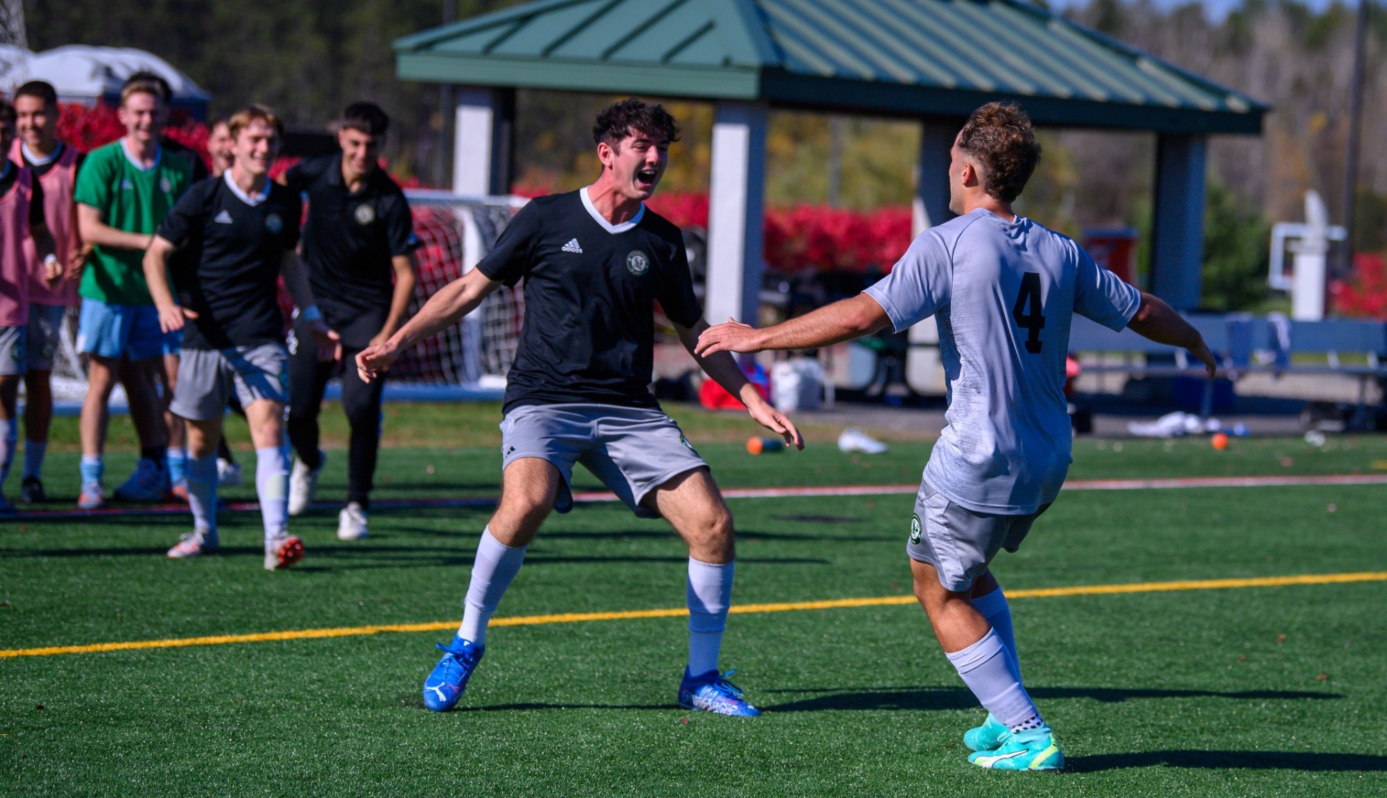 Men's soccer advances to NAC East championship game after thrilling ...