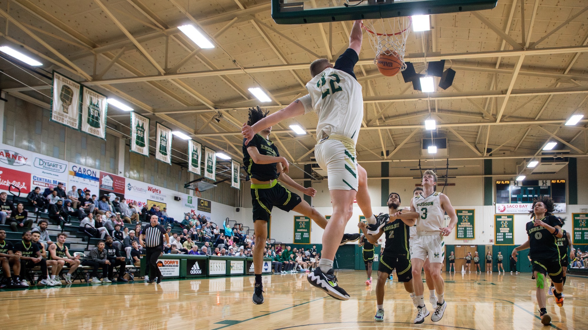 All-around effort propels men's basketball to dominant win over Lesley ...
