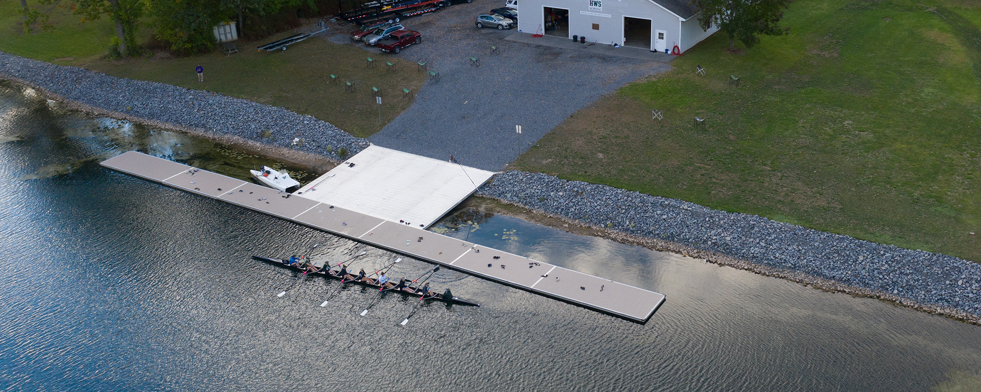 Heron rowers race at Ithaca - Hobart and William Smith Colleges Athletics