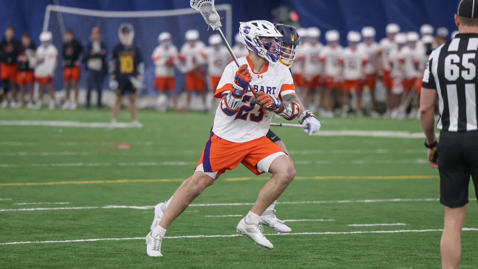 Dattellas records 100th point during 5-point game at UAlbany - Hobart ...