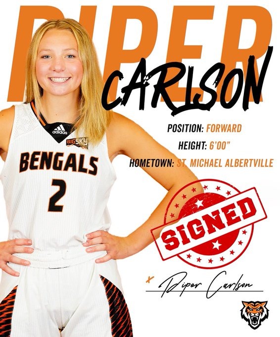 Bengals Announce Signing of Piper Carlson - Idaho State University ...