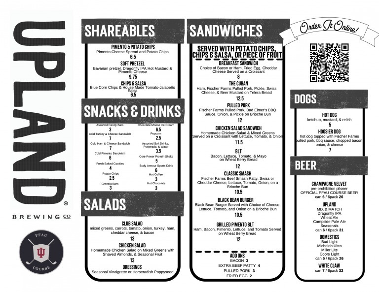 Upland Brewery @ The Pfau Course - Indiana University - Golf Site