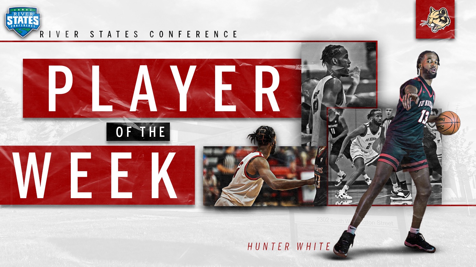 Hunter White Named River States Conference Men's Basketball Player of ...