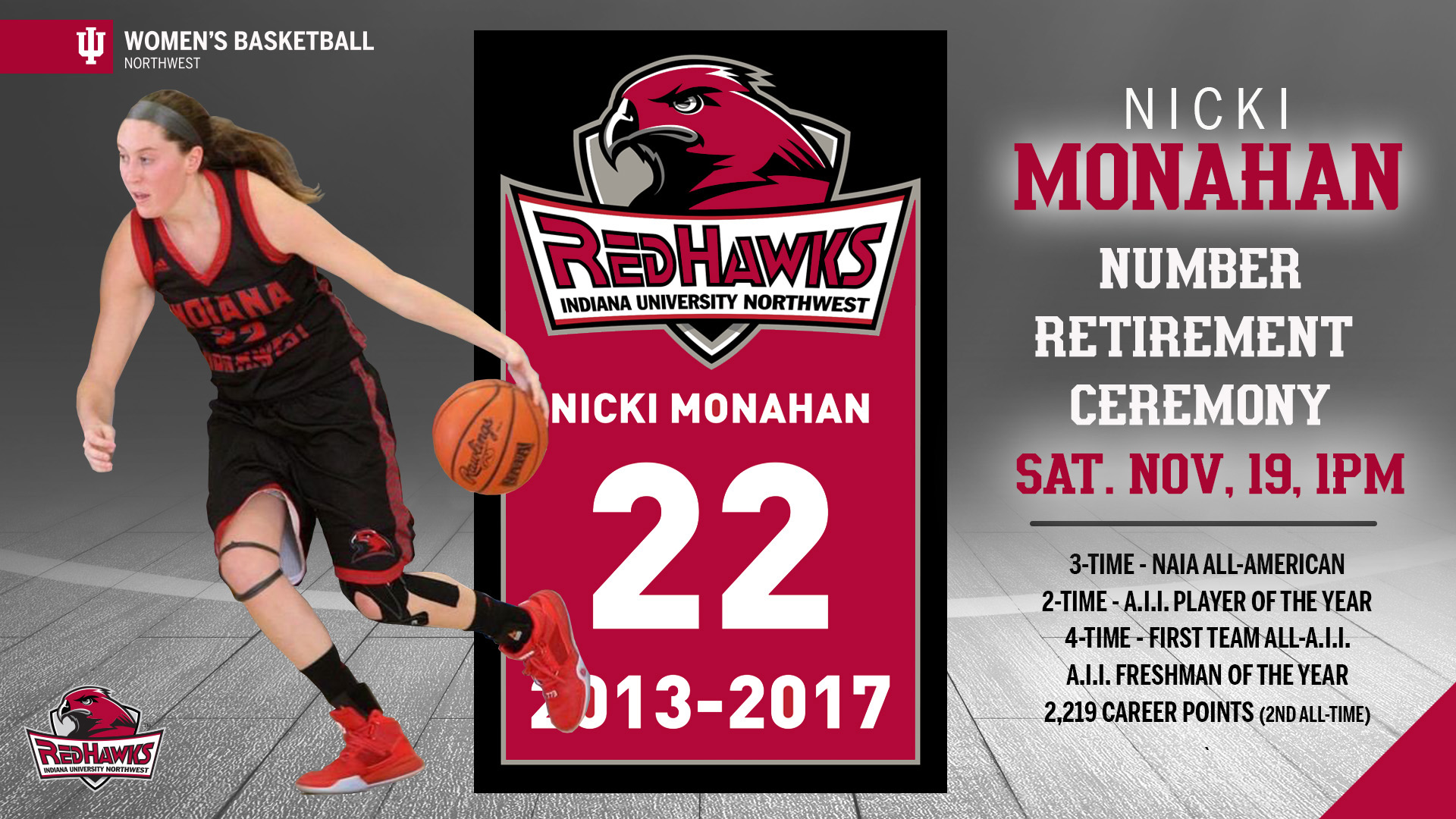 Indiana Northwest Athletics Set to Retire Nicki Monahan’s No. 22 on ...