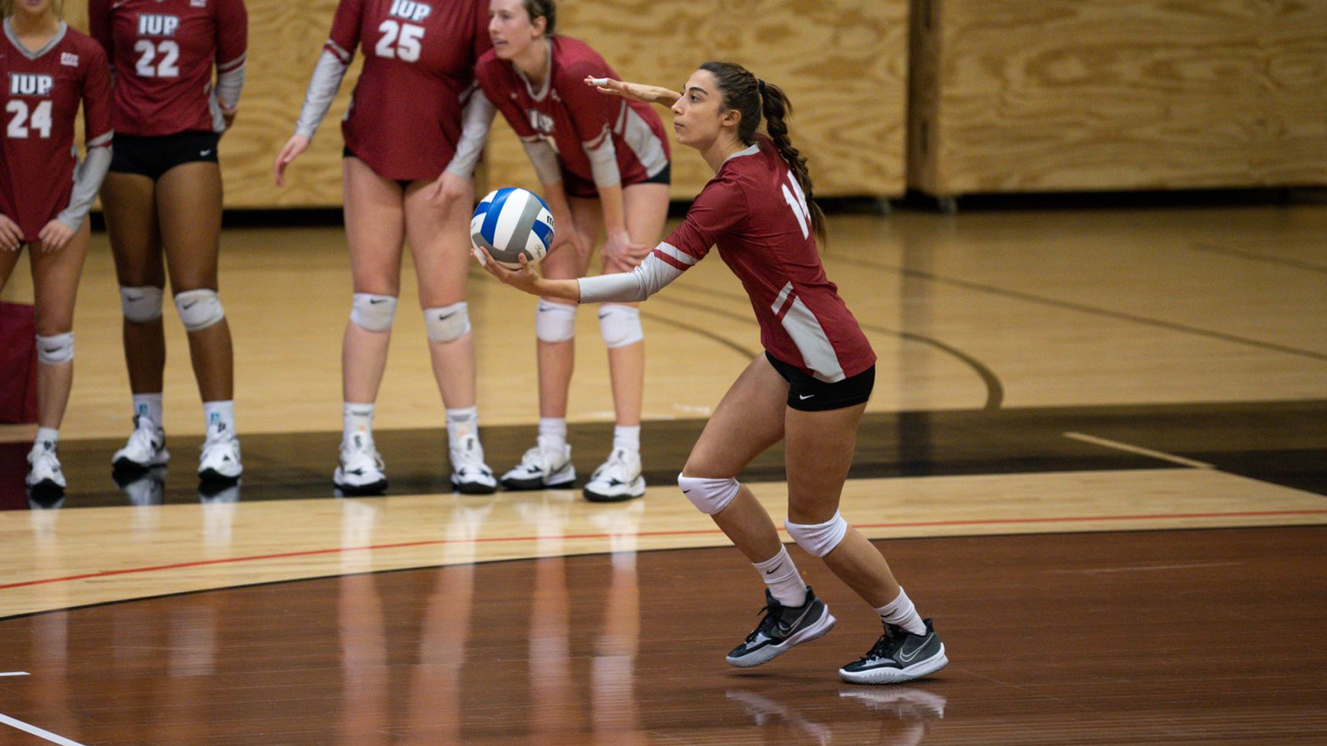 IUP volleyball holds off upset-minded Vulcans - Indiana University of ...