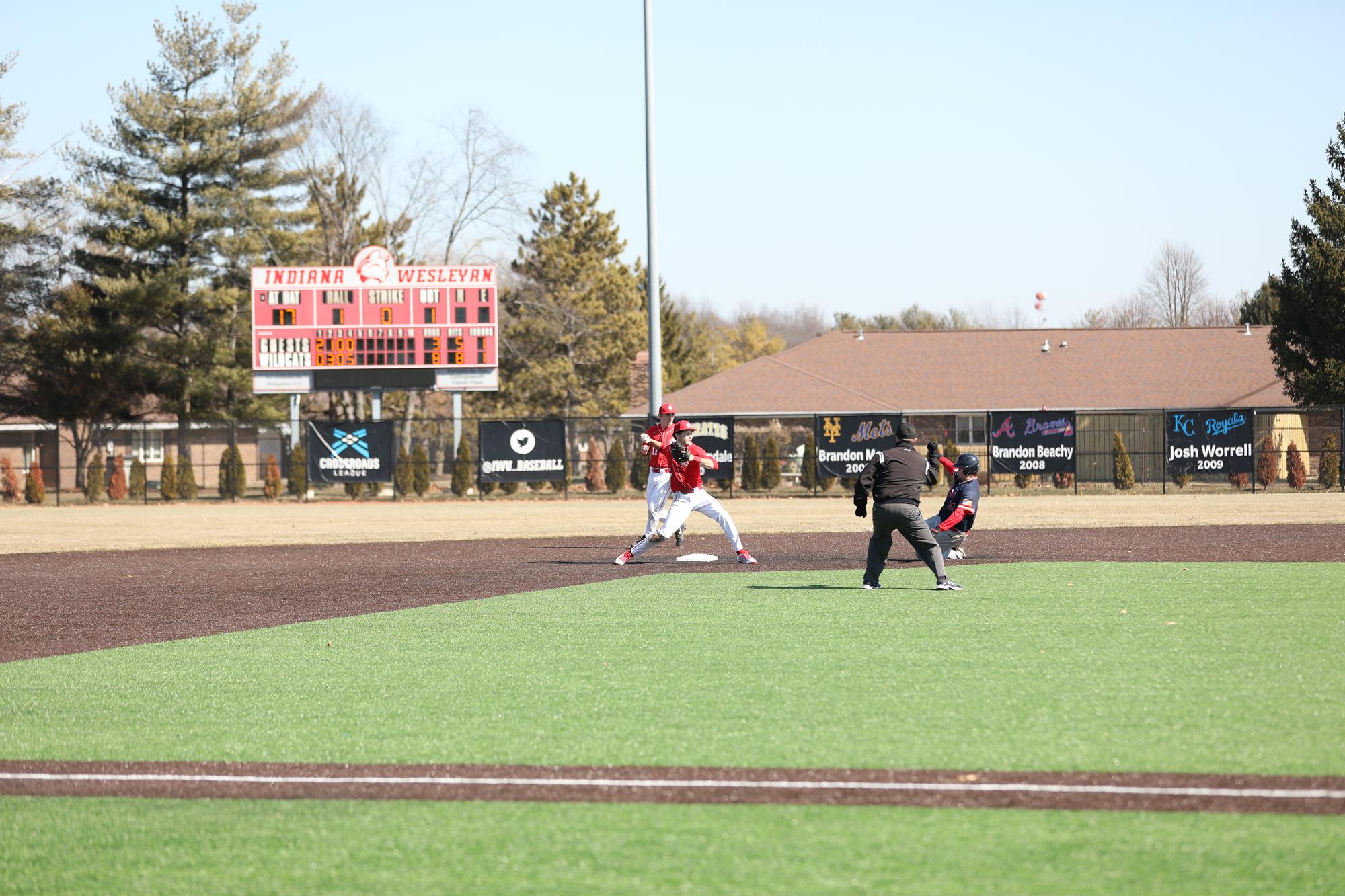 BASEBALL SWEEPS CLEARY IN HOME OPENER - Indiana Wesleyan University