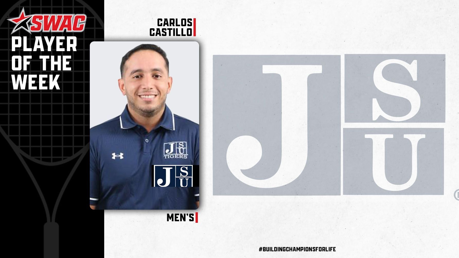 Castillo named SWAC Player of the Week - Jackson State University