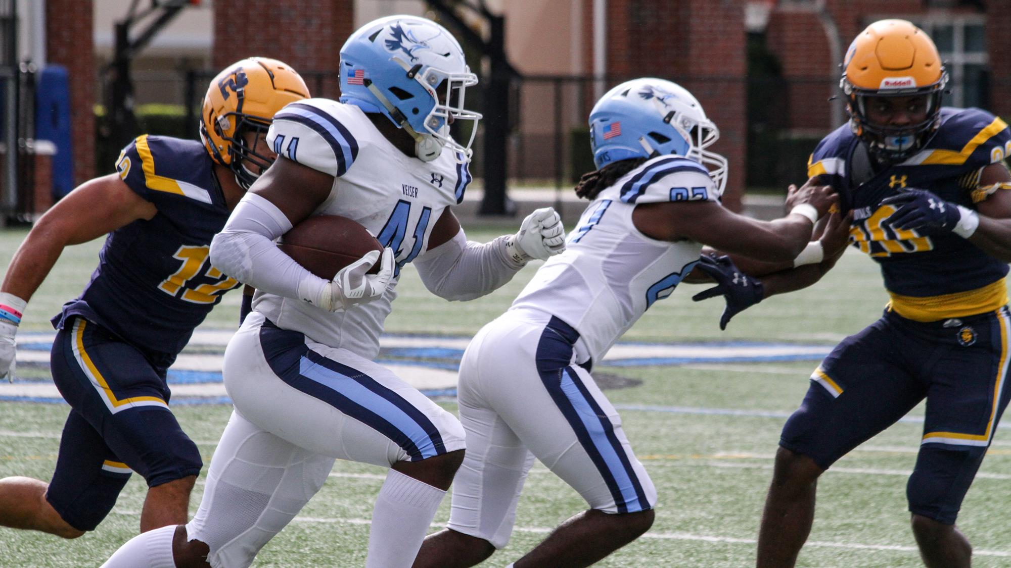 No. 12 Football Rolls Past Warner on the Road, 56-0 - Keiser University ...
