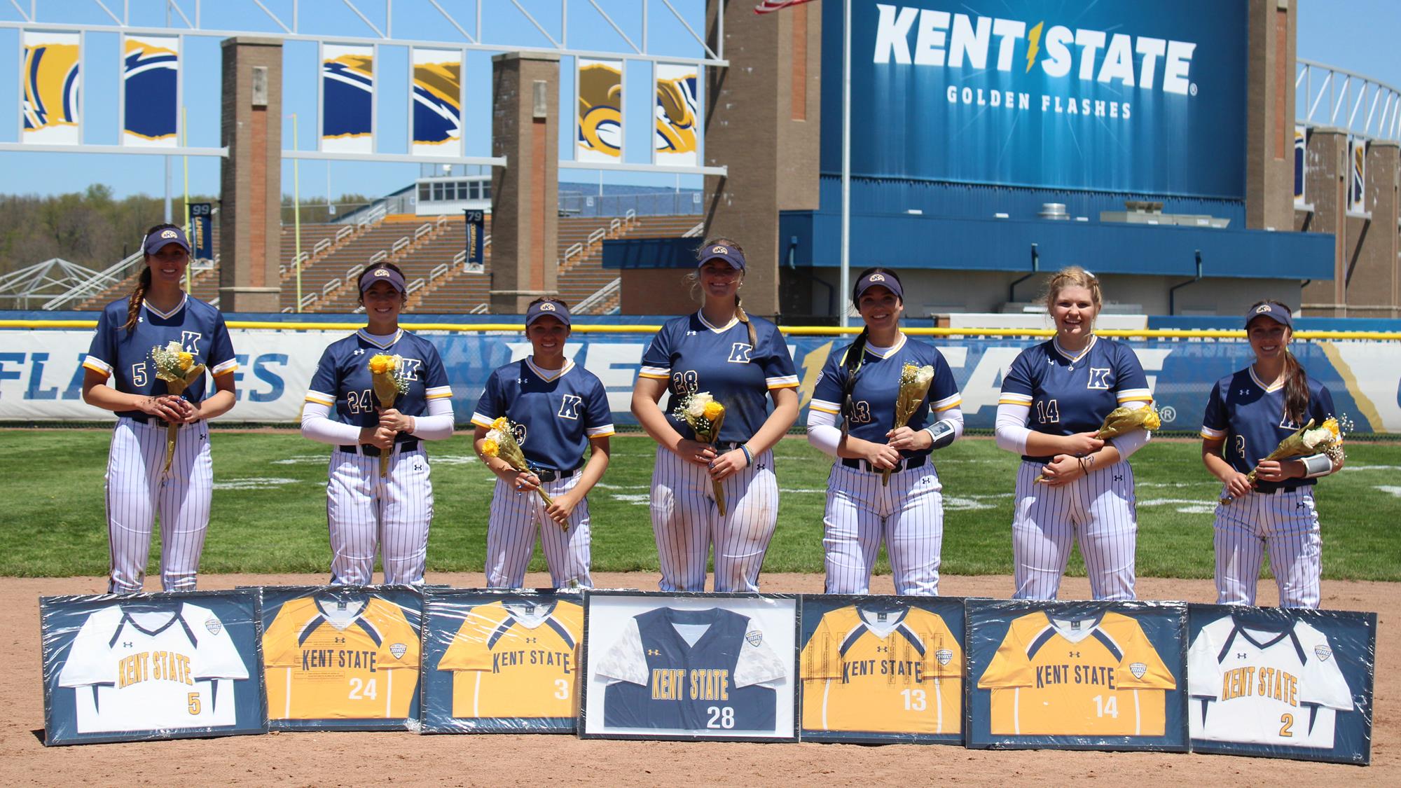 Seniors Lead the Way in Run-Rule Victory Over Bowling Green - Kent ...
