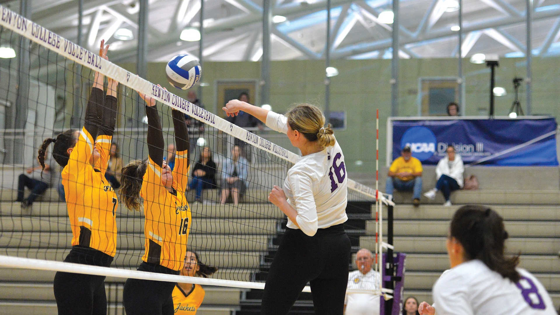 Owls win first set, fall in four to Yellow Jackets - Kenyon College ...