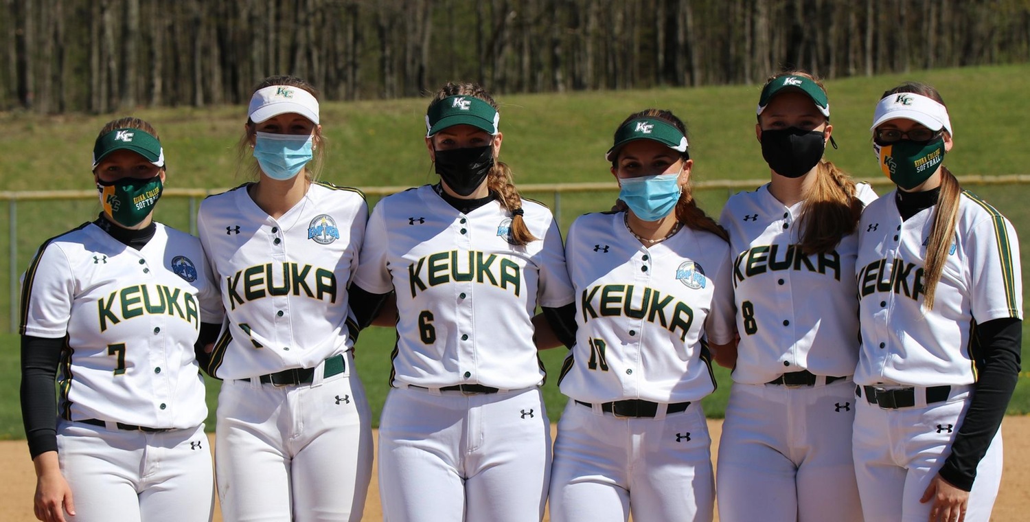 Coach Burke Gets 300th Win in Softball Split - Keuka College
