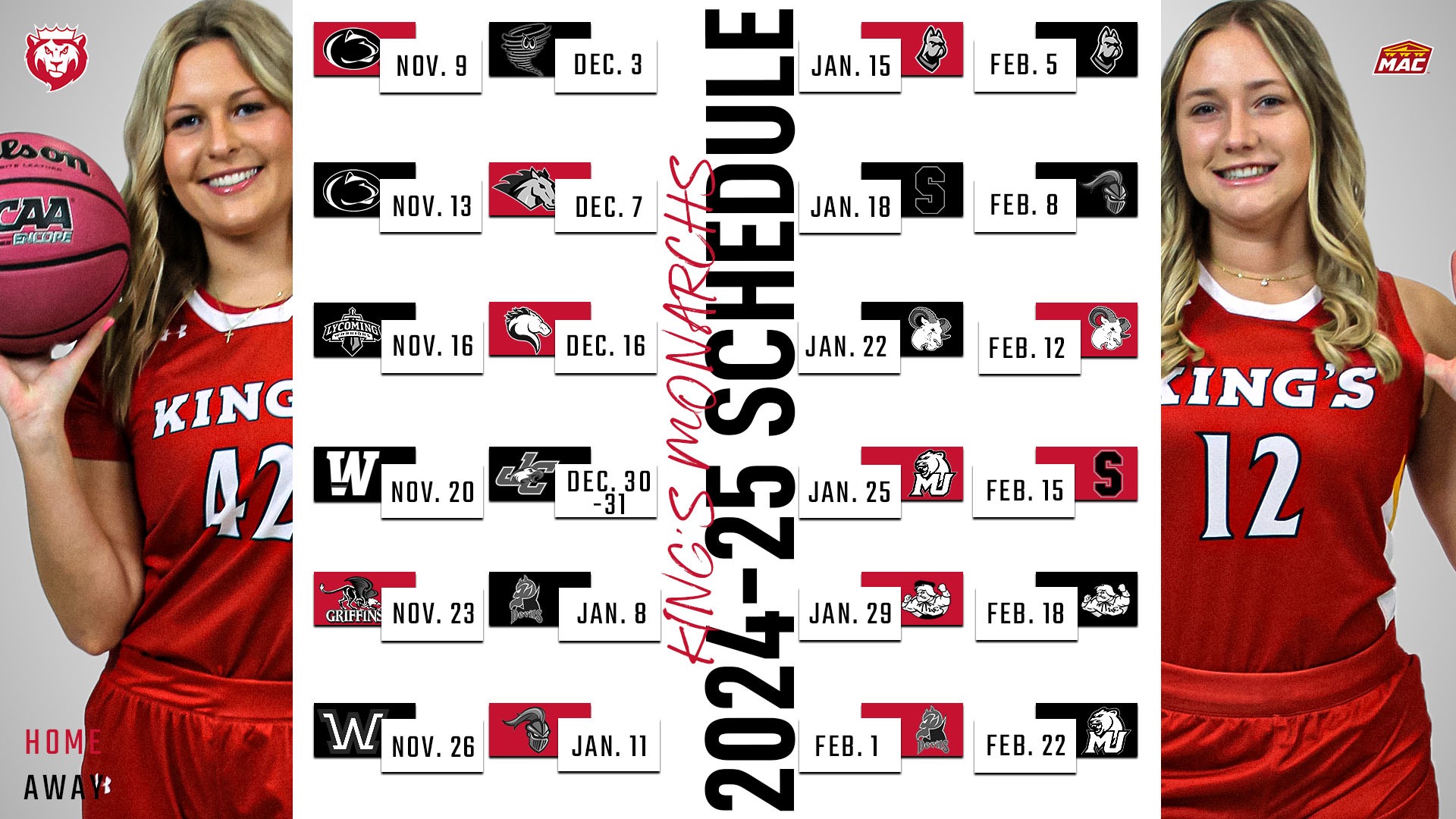 King's Women's Basketball Announces 2024 Girls' Youth Basketball Camp ...