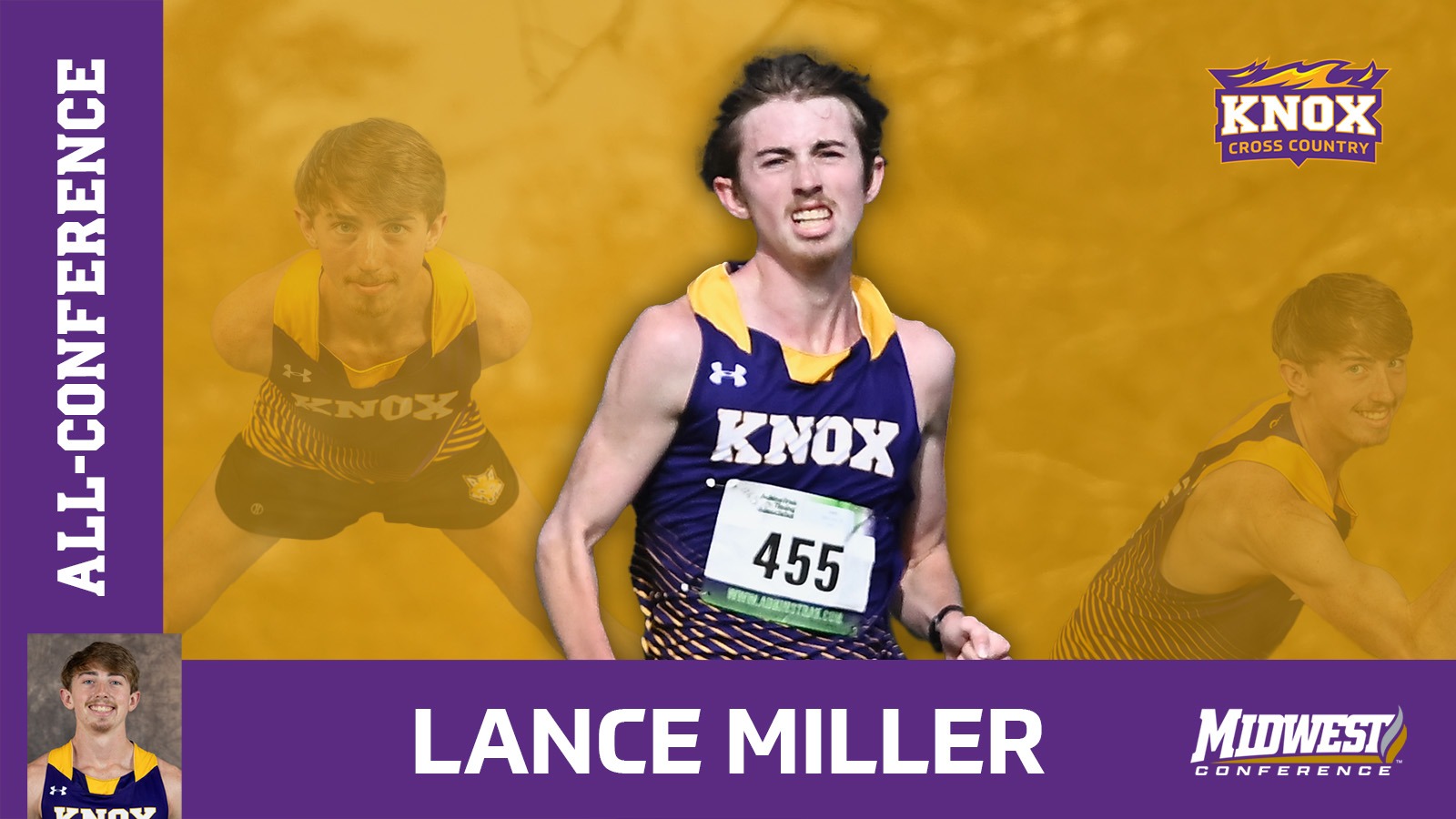 Miller Named MWC Men’s Cross Country Performer of the Week - Knox College Athletics